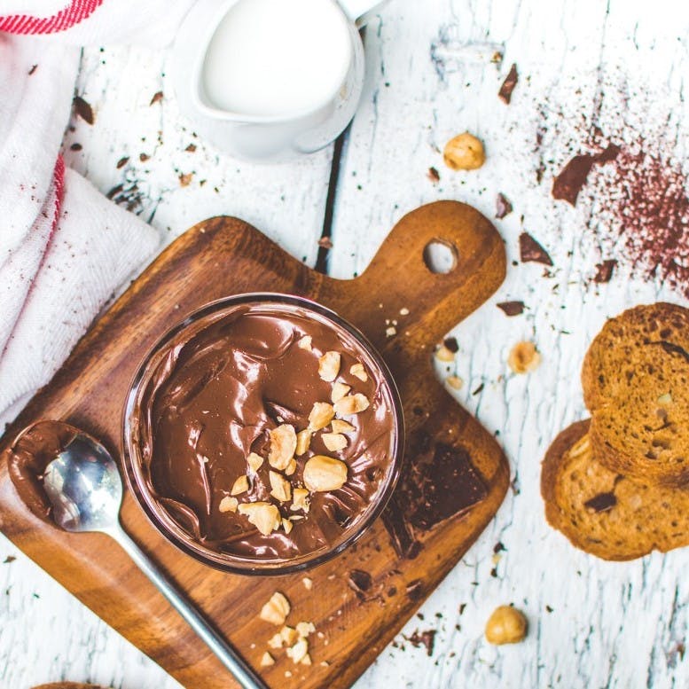 Pâte à tartiner chocolat-noisettes vegan - La Fourche